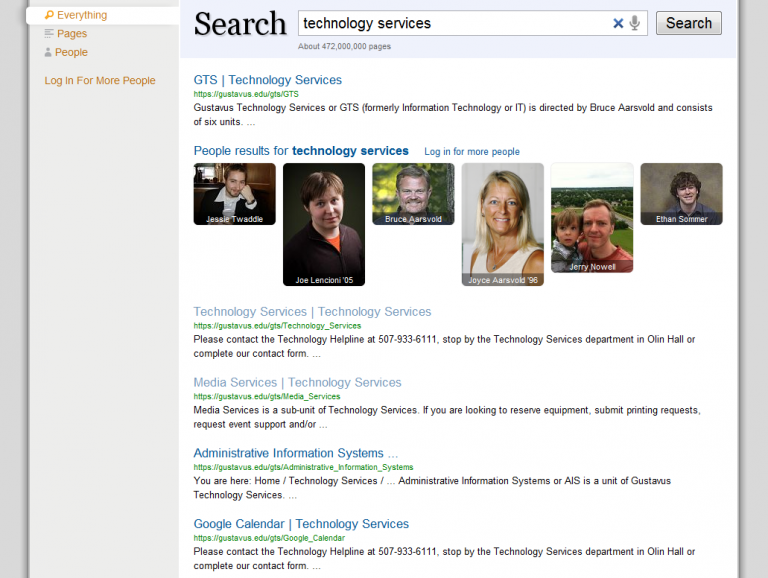 New Search and Profiles - Technology Services